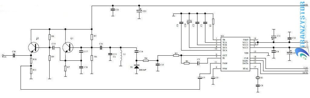 5-kanałowy syntezer częstotliwości (sterownik, generator) - Tranzystor ...